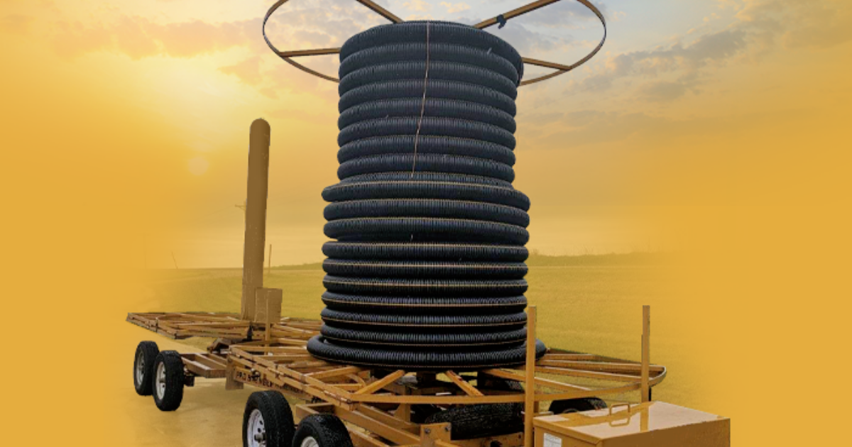 Pro Stringer Tile Stringing Trailers | Mid America Trenchers